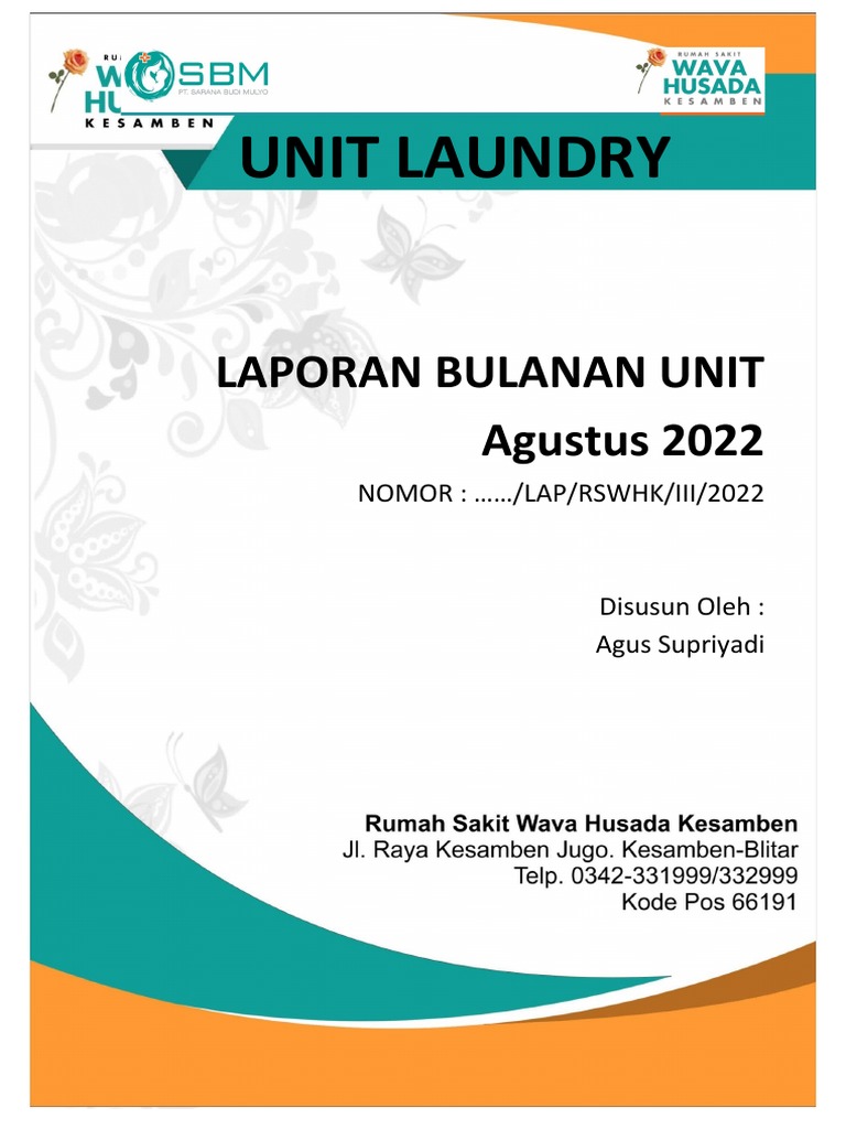 Laporan Bulan Agustus 2022 Laundry | PDF