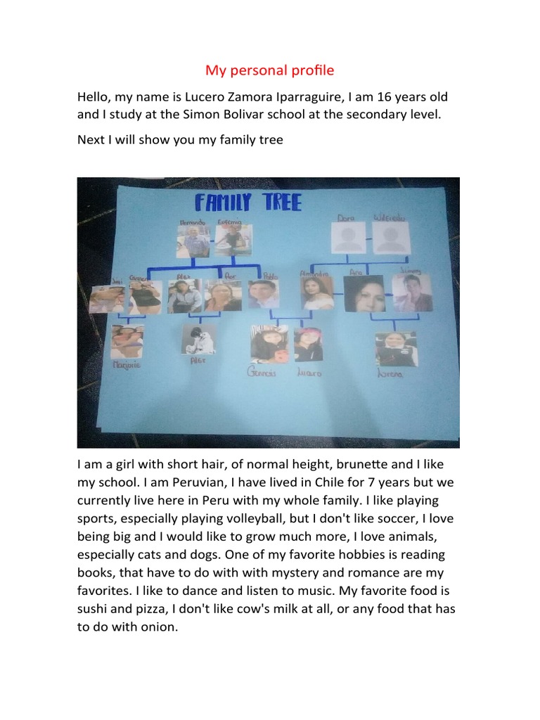 My Personal Profile | PDF