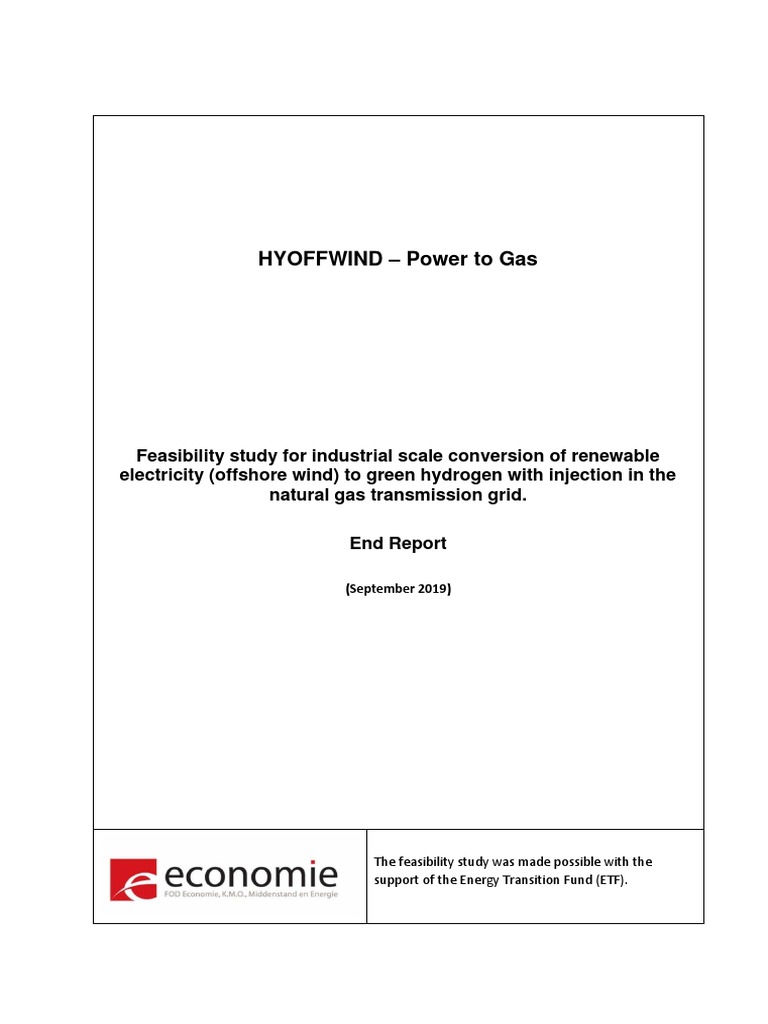 Hyoffwind Power To Gas End Report | PDF | Renewable Energy | Hydrogen ...