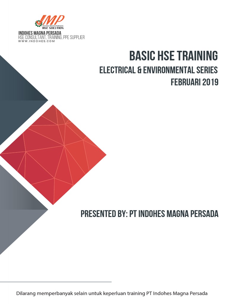 Modul Basic HSE - Electrical and Env Series | PDF
