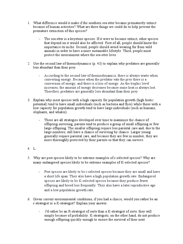 Analysis of Population Dynamics, Environmental Impacts, and Species ...