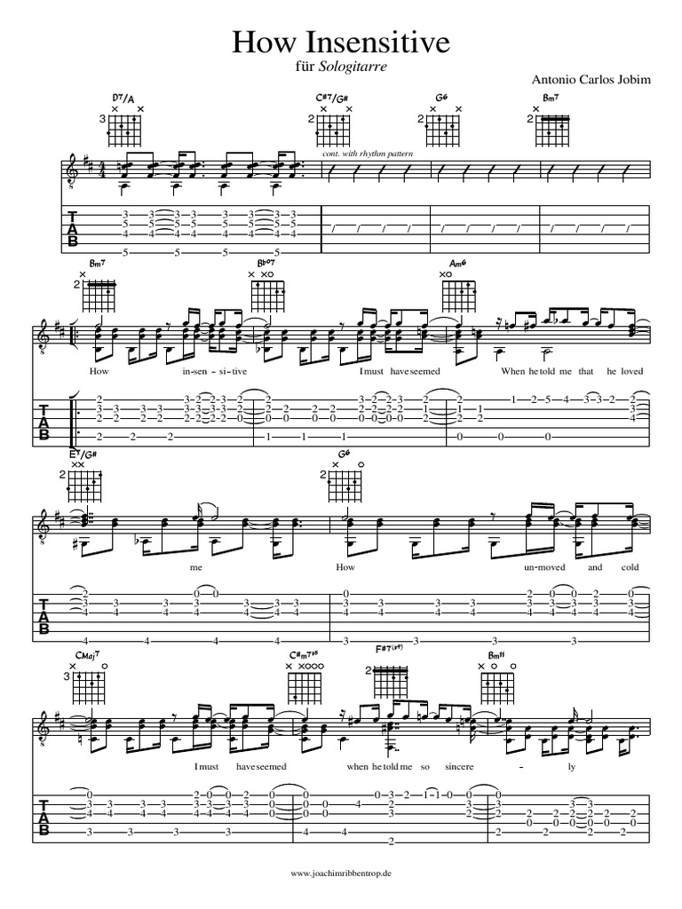 BOSSA How Insensitive Hz9ets | PDF | Works
