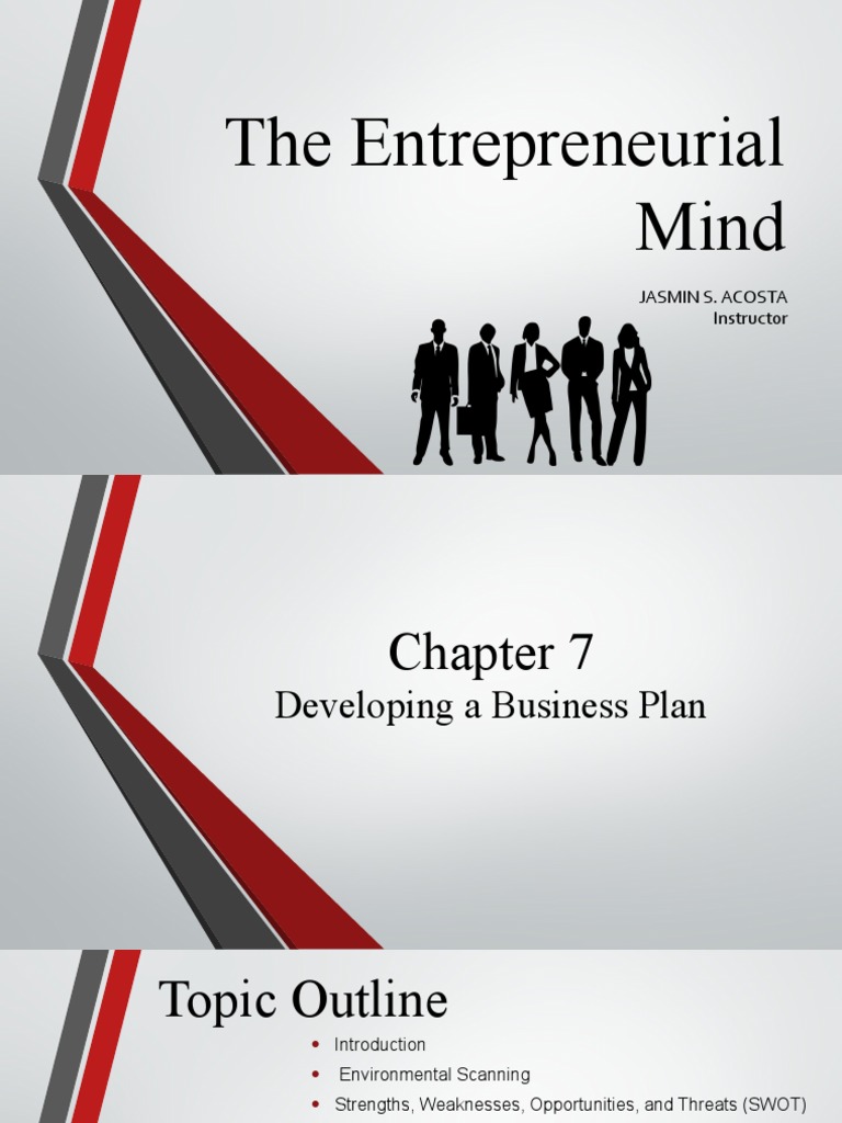 Chapter 7 - Developing A Business Plan | PDF | Entrepreneurship ...