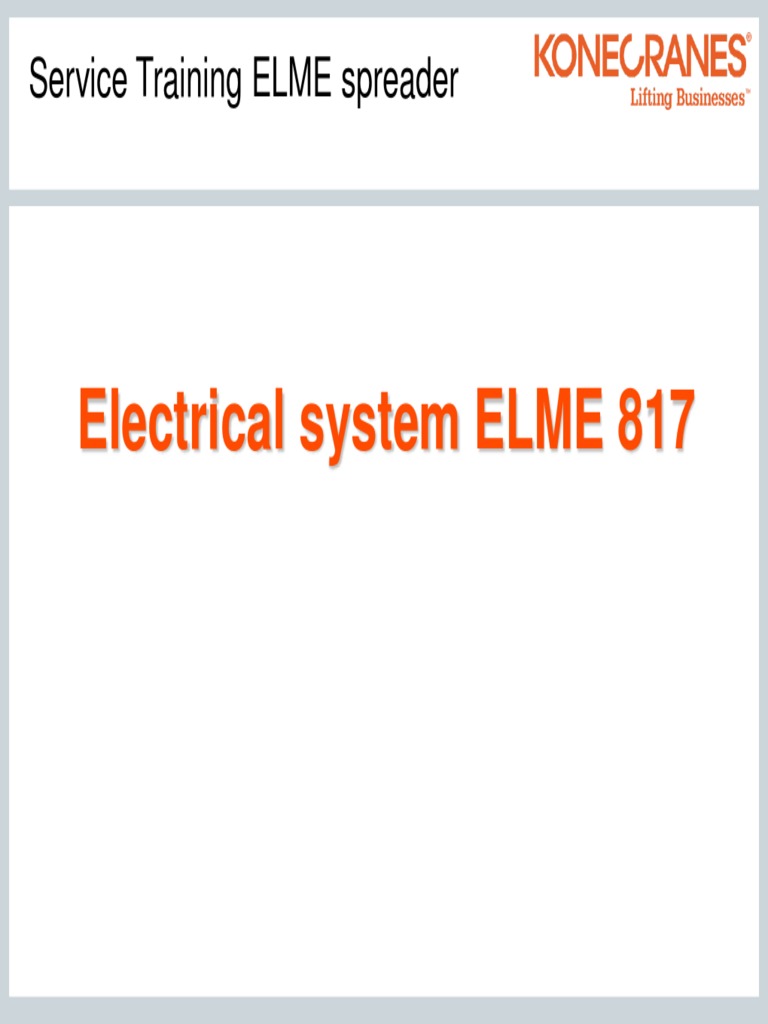 ELME 817 Electrical System Training | PDF | Science & Mathematics