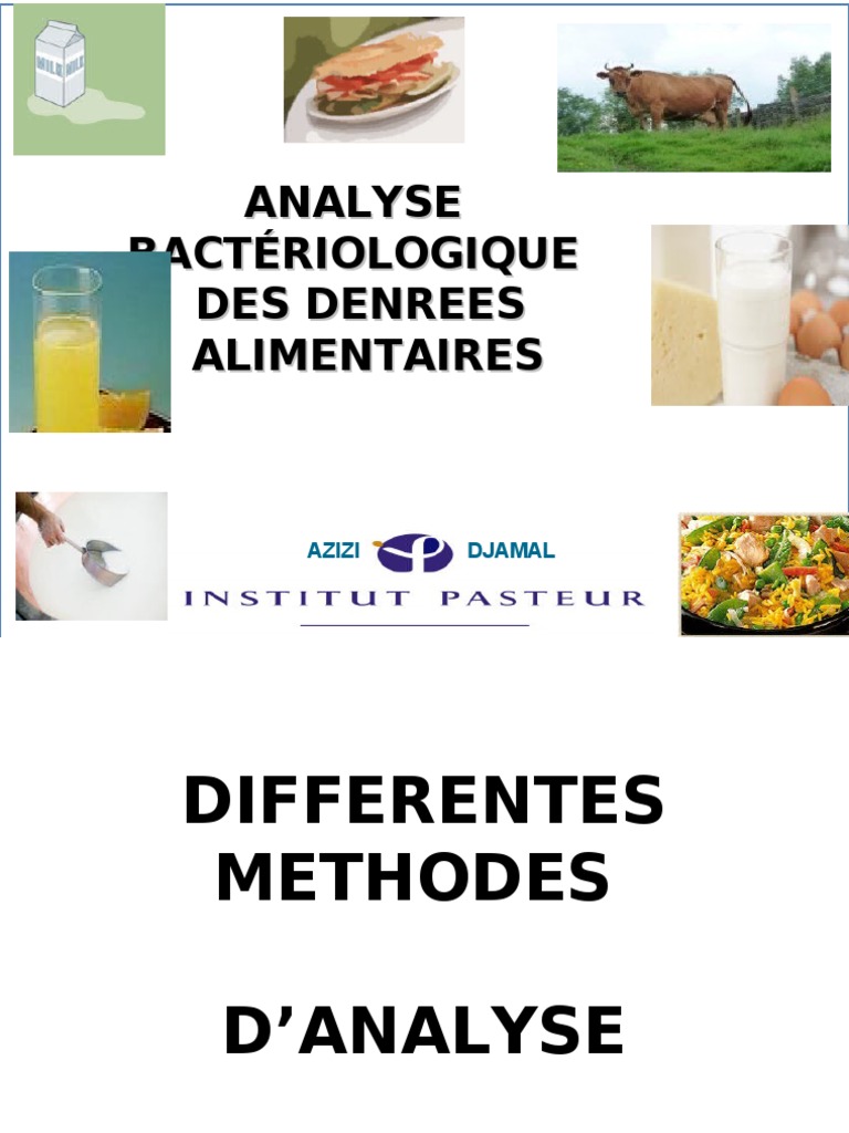 Analyse bactériologique des aliments | PDF | Staphylococcus | Staphylocoque doré