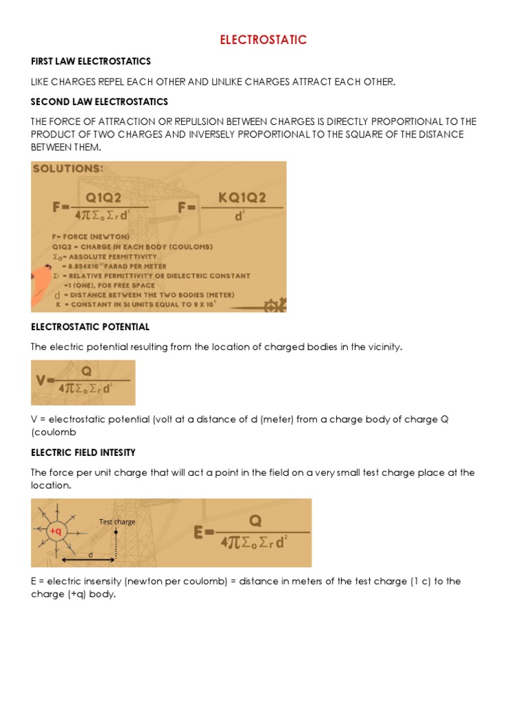 ELECTROSTATIC | PDF | Capacitance | Capacitor