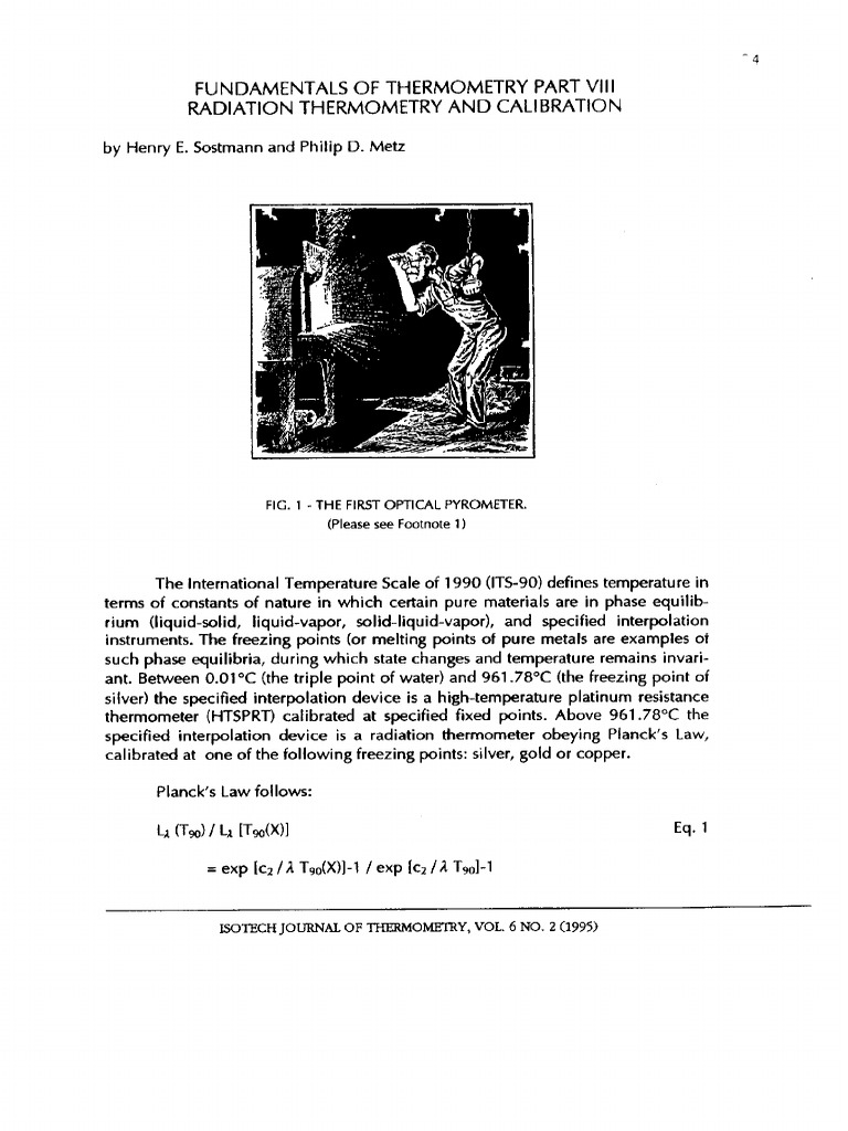 Fundamentals of Thermometry - Part 8 | PDF | Melting Point | Thermometer