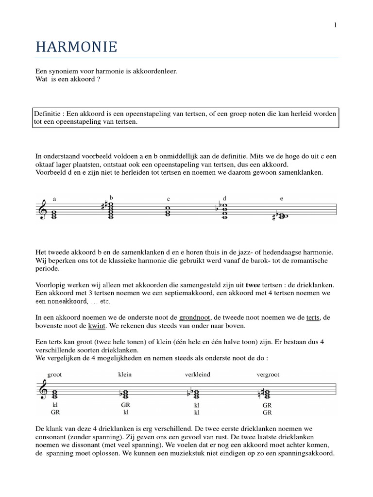 Cursus Harmonie | PDF