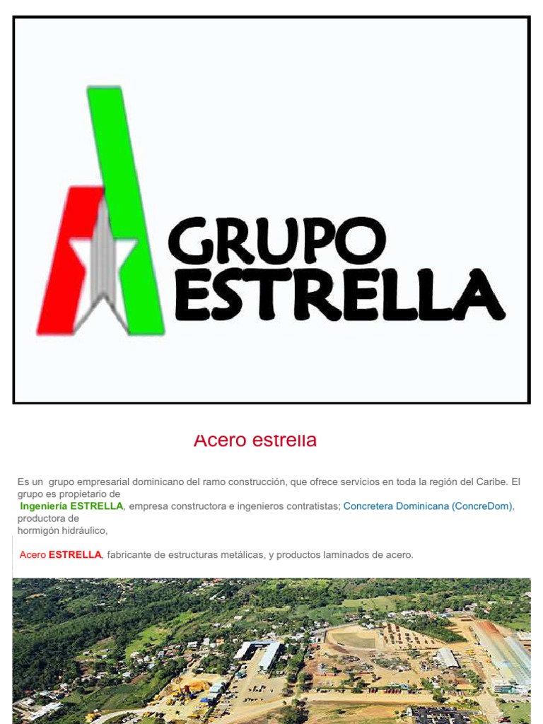 Trabajo de Acero Etrella | PDF