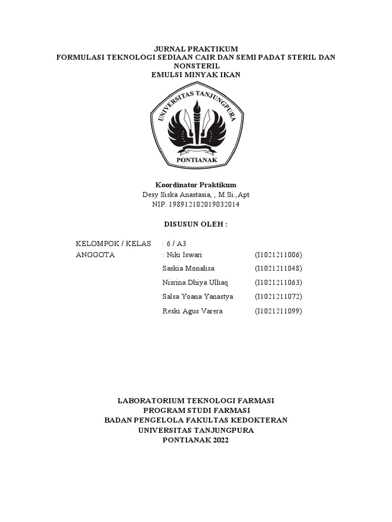 Jurnal Fts Emulsi Minyak Ikan | PDF