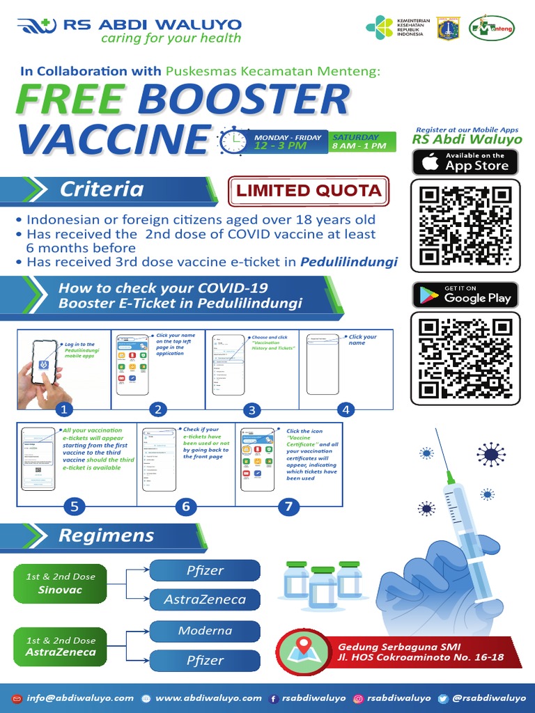 Eng e Flyer Vaksin Booster | PDF | Biotechnology | Clinical Research