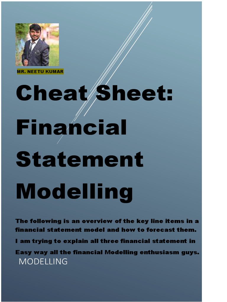 Cheat Sheet Financial Statement Modelling | PDF | Revenue | Dividend