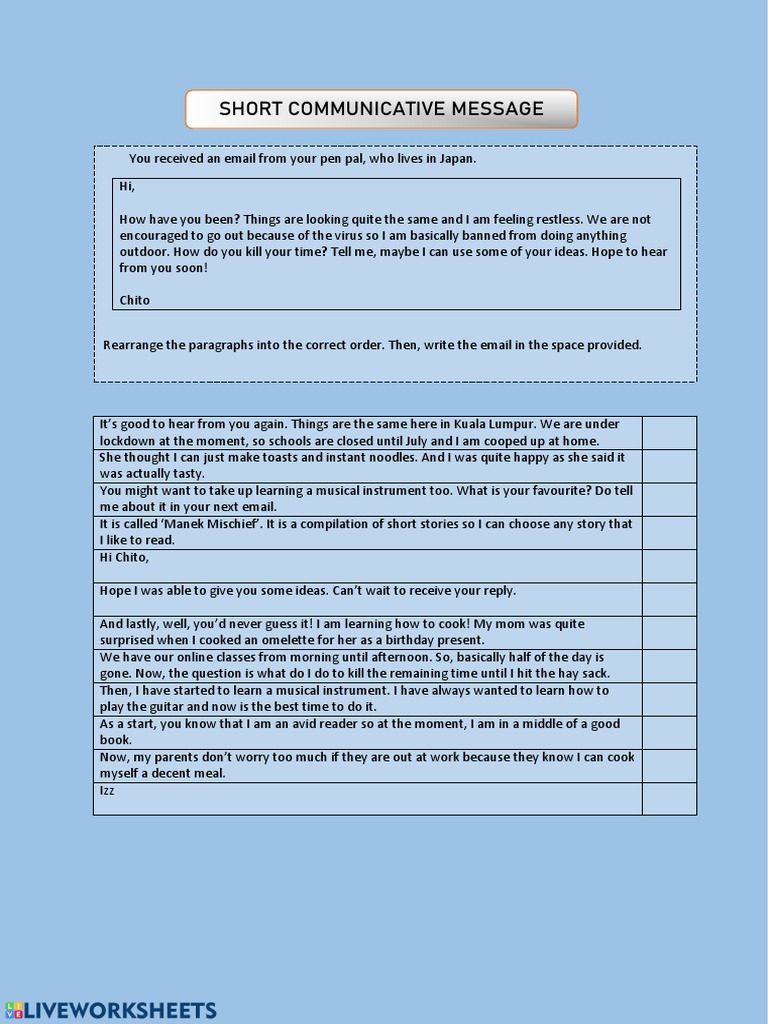Structuring a Formal Email Response | PDF | Language Arts & Discipline ...