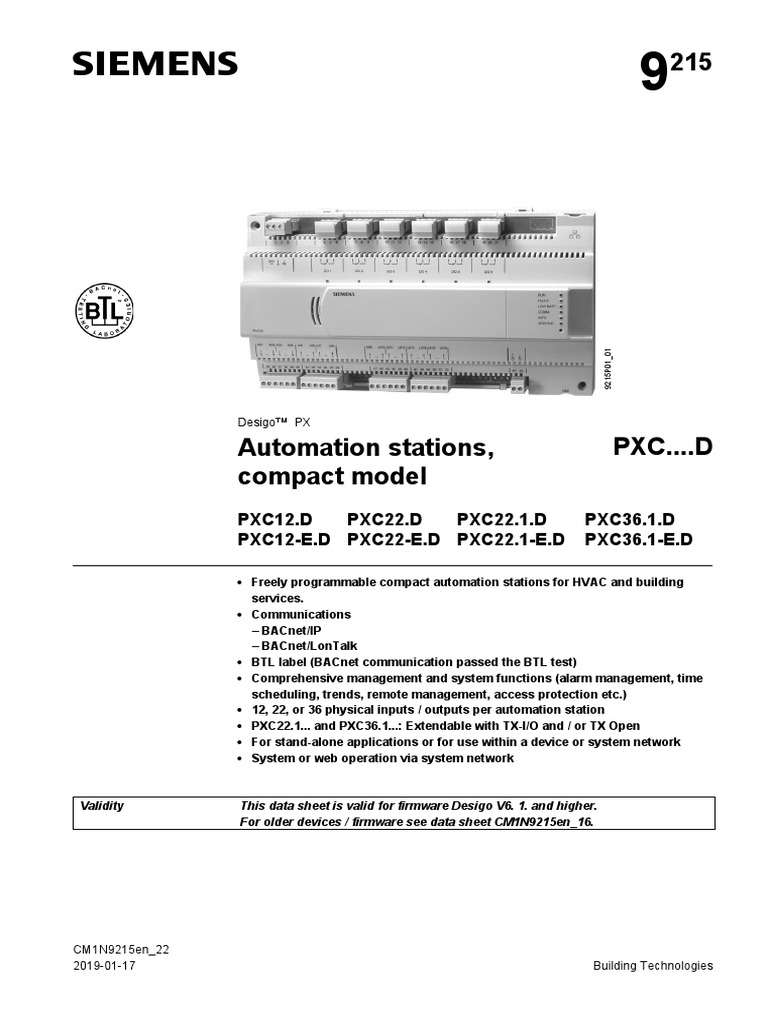PXC SERIES IP DDC - en | PDF | Power Supply | Computer Engineering