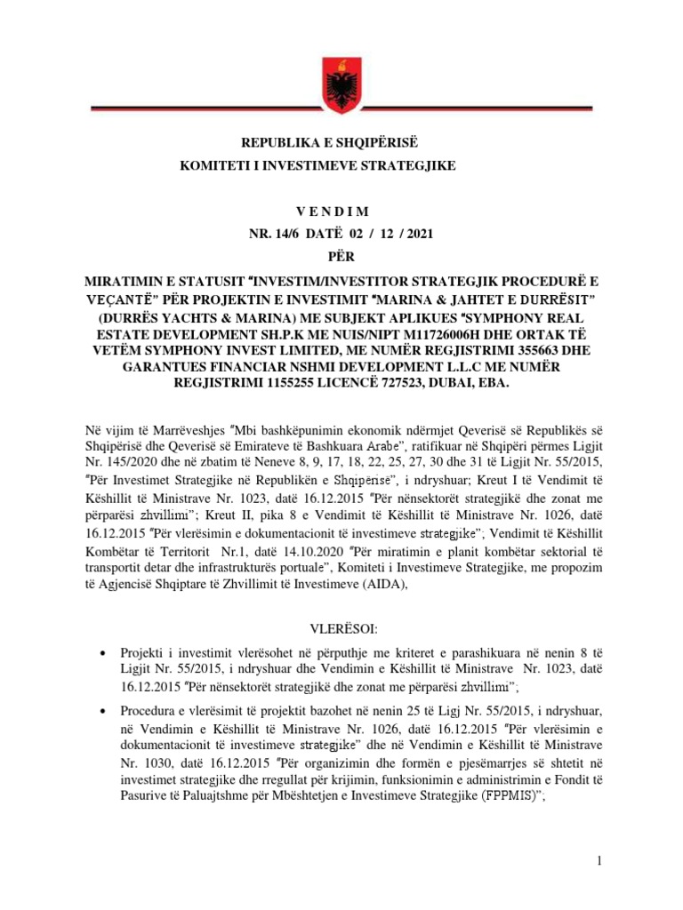 Vendimi I Pare | PDF