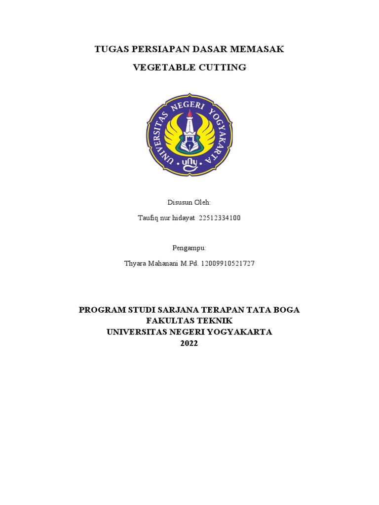 Tugas Pdm Vegetable Cutting Pdf