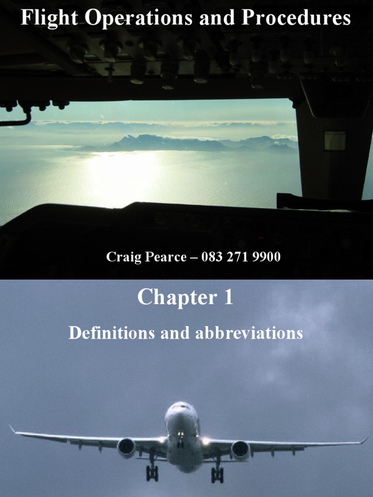 Instrument Flight Operations And Procedures Definitions Aerodromes And Preparing For An Ifr