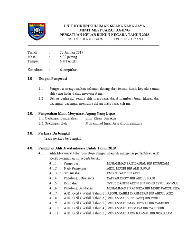 Minit Mesy Agong Koko | PDF