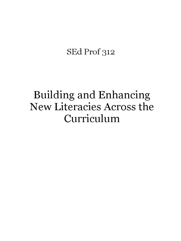 Building and Enhancing New Literacies Across Curriculum | PDF | Literacy | Teaching Method