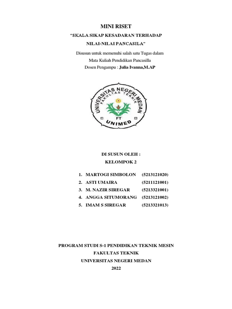 Mini Riset Pancasila Kelompok 2 | PDF | Ilmu Sosial