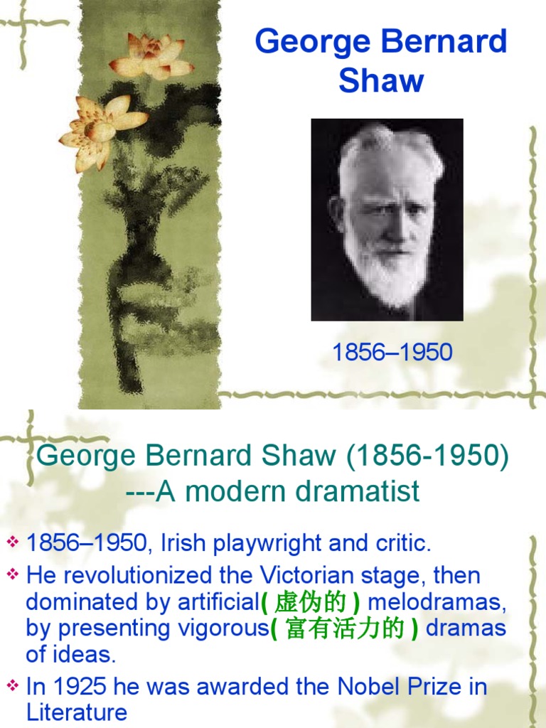 GB Shaw | PDF | George Bernard Shaw | Poetry