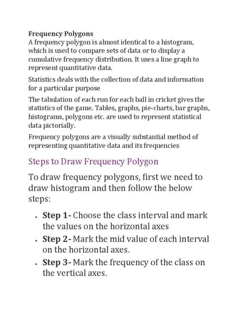 STATS Frequency Polygons | PDF | Histogram