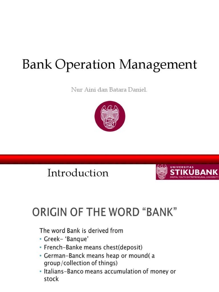Bank Operations and Intermediation Roles | PDF