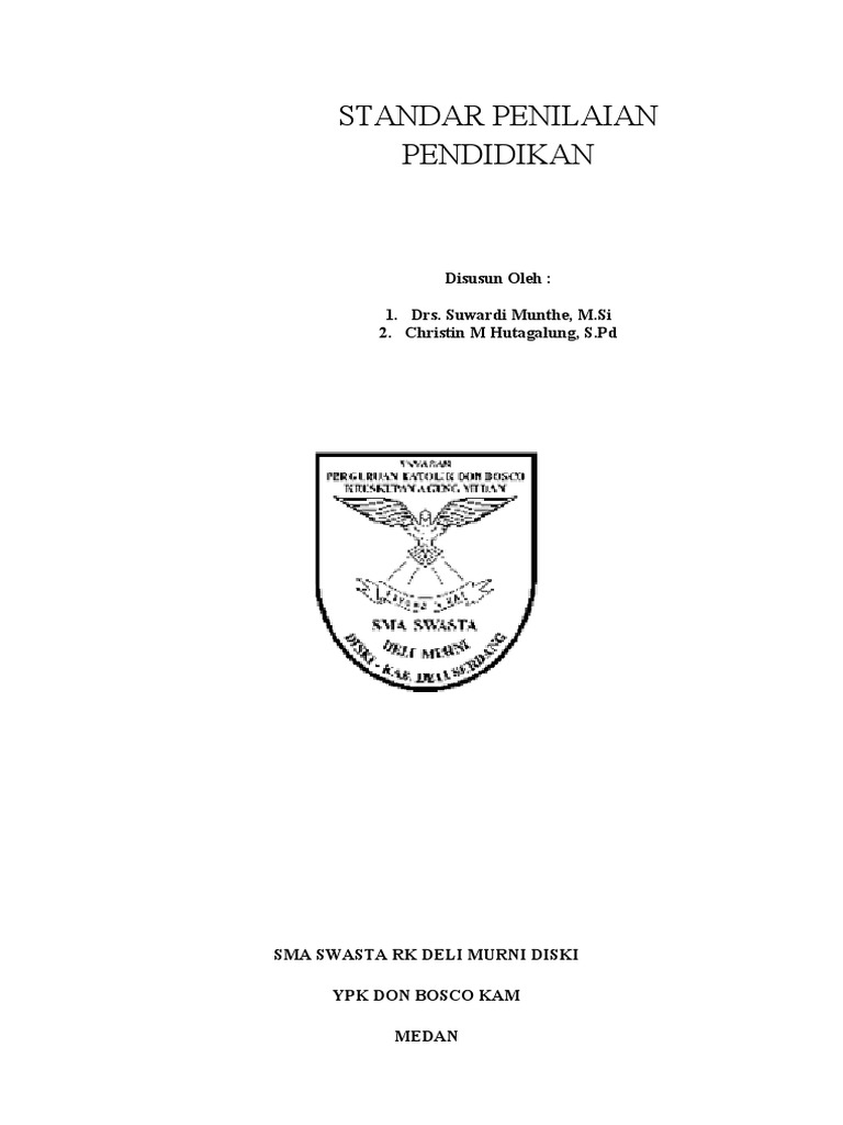 Standar Penilaian Pendidikan | PDF