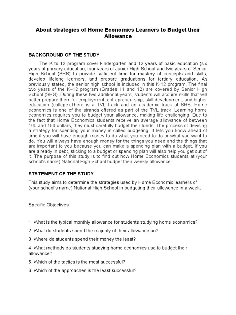 Concept Paper | PDF | Survey Methodology | Economies