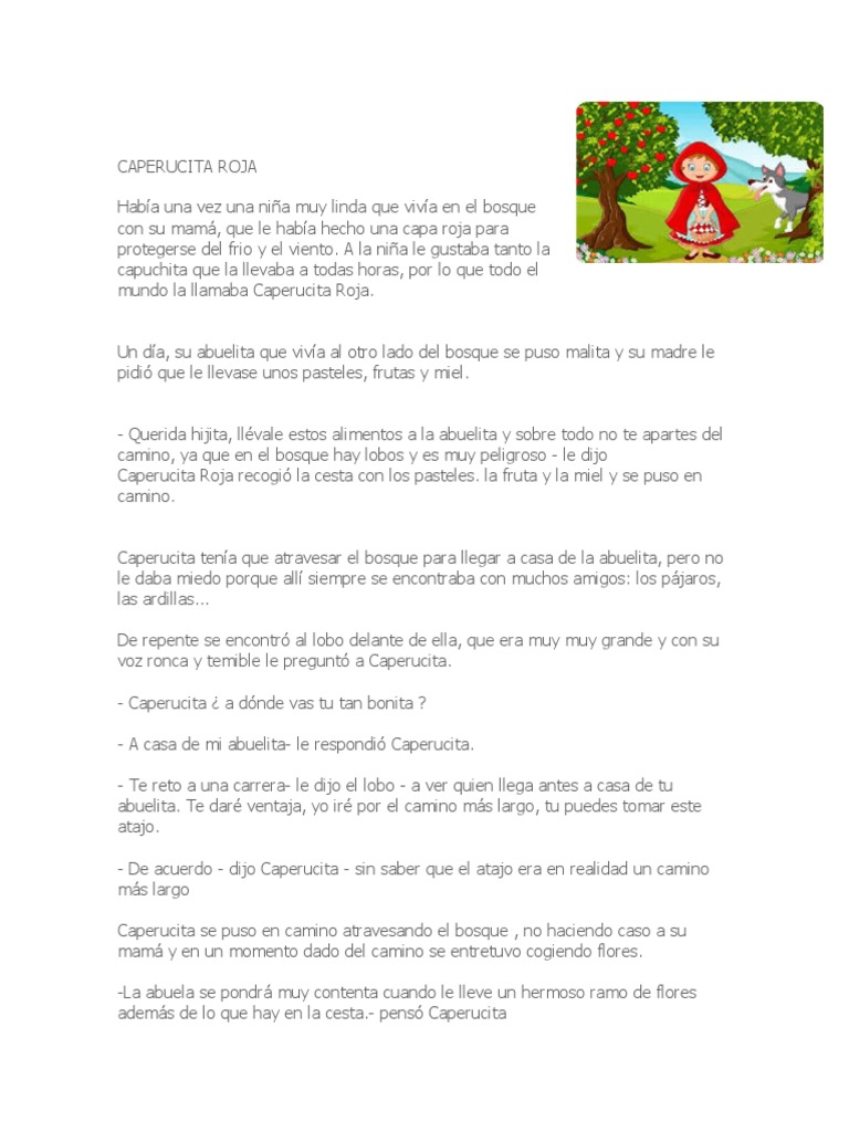 Caperucita Roja | PDF | Caperucita Roja