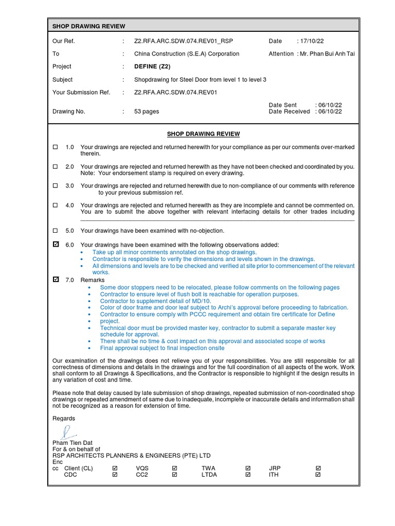 Bản Vẽ Cửa Thép Tầng 1- Tầng 3 - z2.Rfa.arc.Sdw.074.Rev01-Rsp Reply ...