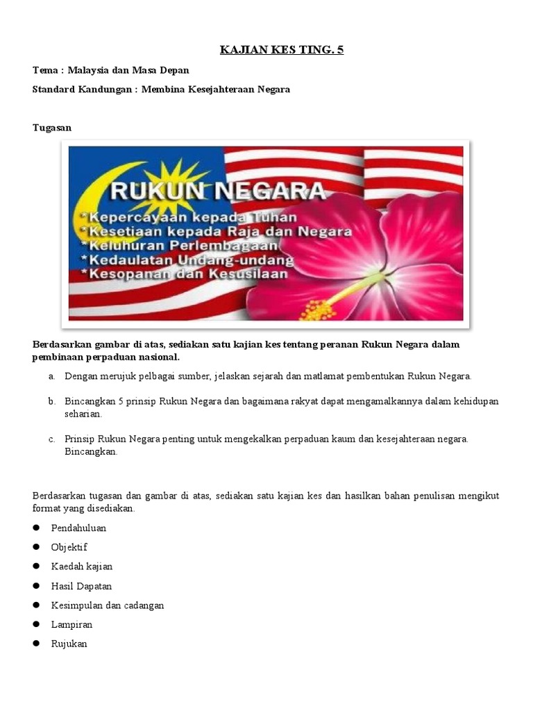 KAJIAN KES 2021 Ting. 5 | PDF