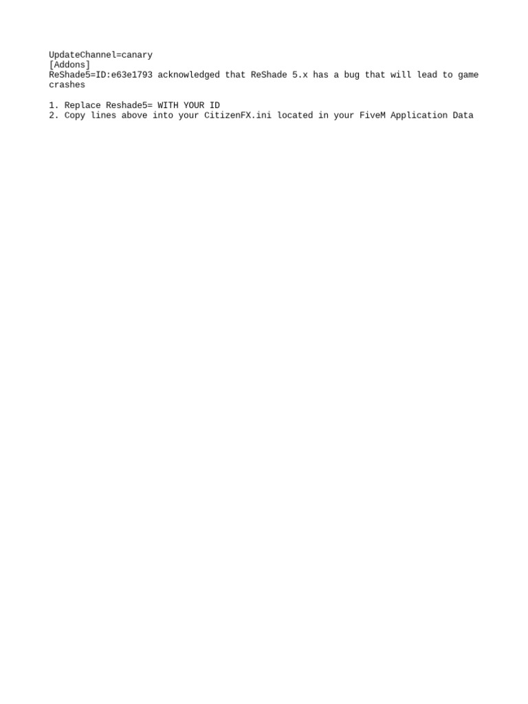 Fivem Reshade Fix Pdf