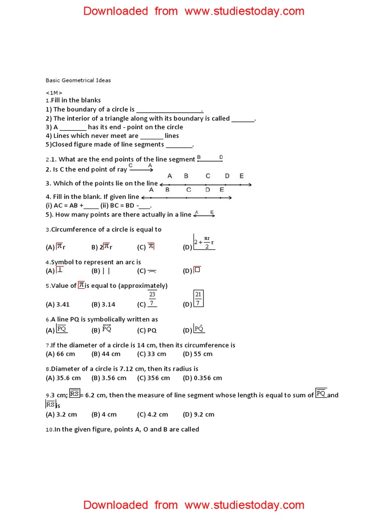 Basic Geometrical Concepts: An Overview of Points, Lines, Line Segments ...