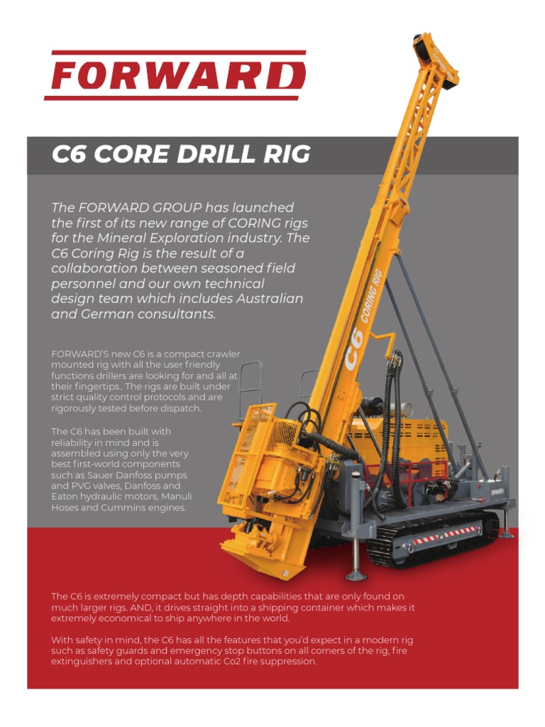 Compact C6 Coring Rig Overview | PDF | Pump | Gear