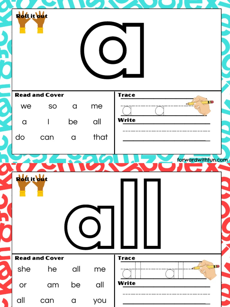 Sight Word Play Dough Mats | PDF