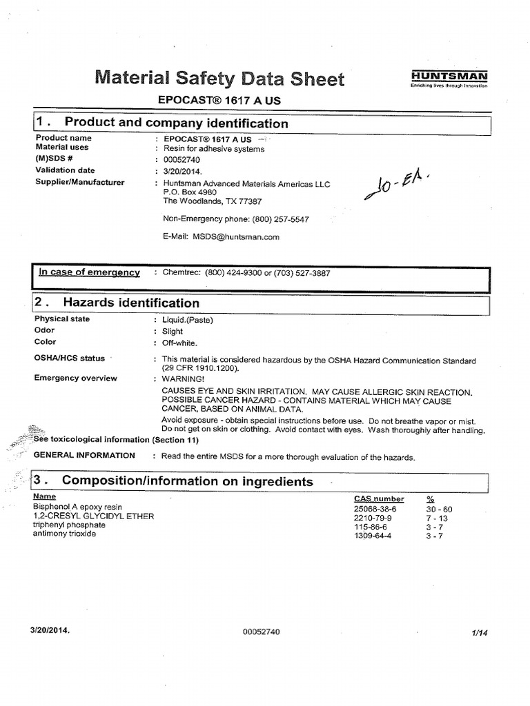 Epocast 1617 Ab | PDF