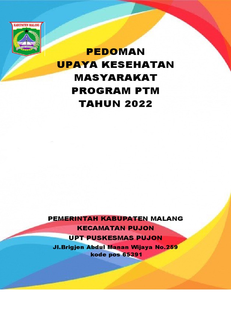 Pedoman Program PTM UPT Puskesmas Pujon | PDF