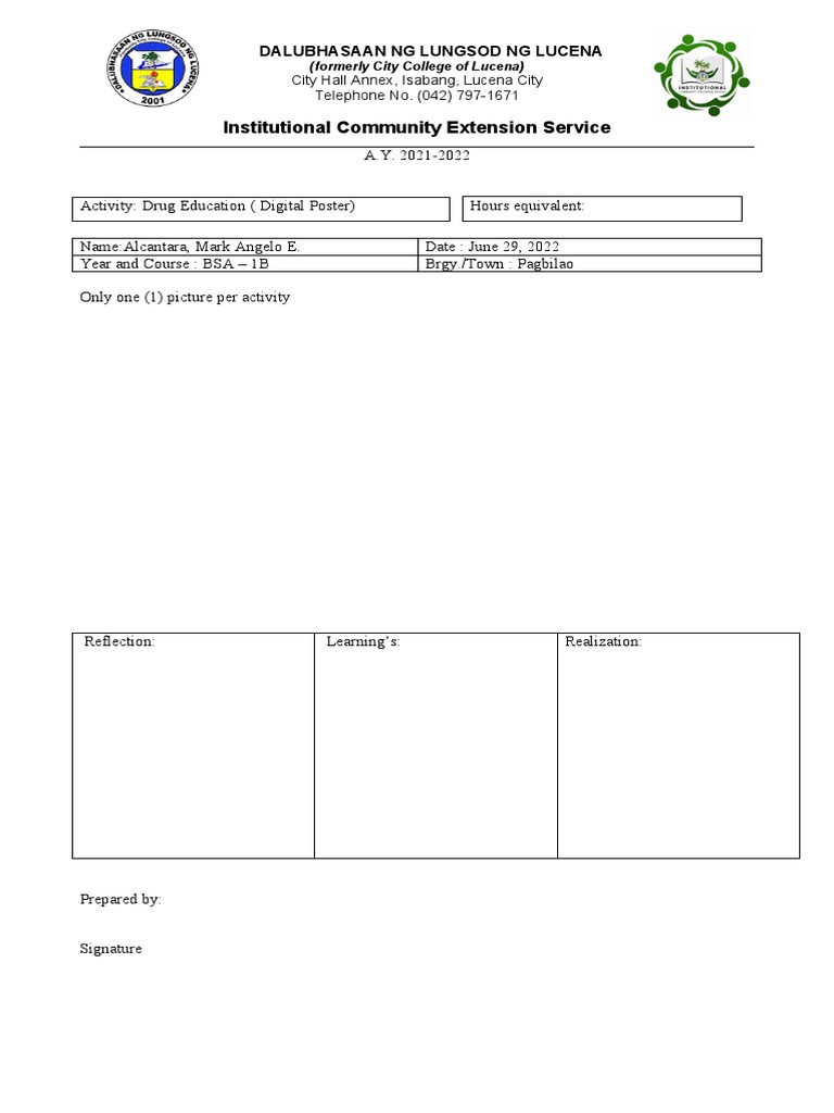 Ices Template 2021 2022 | PDF