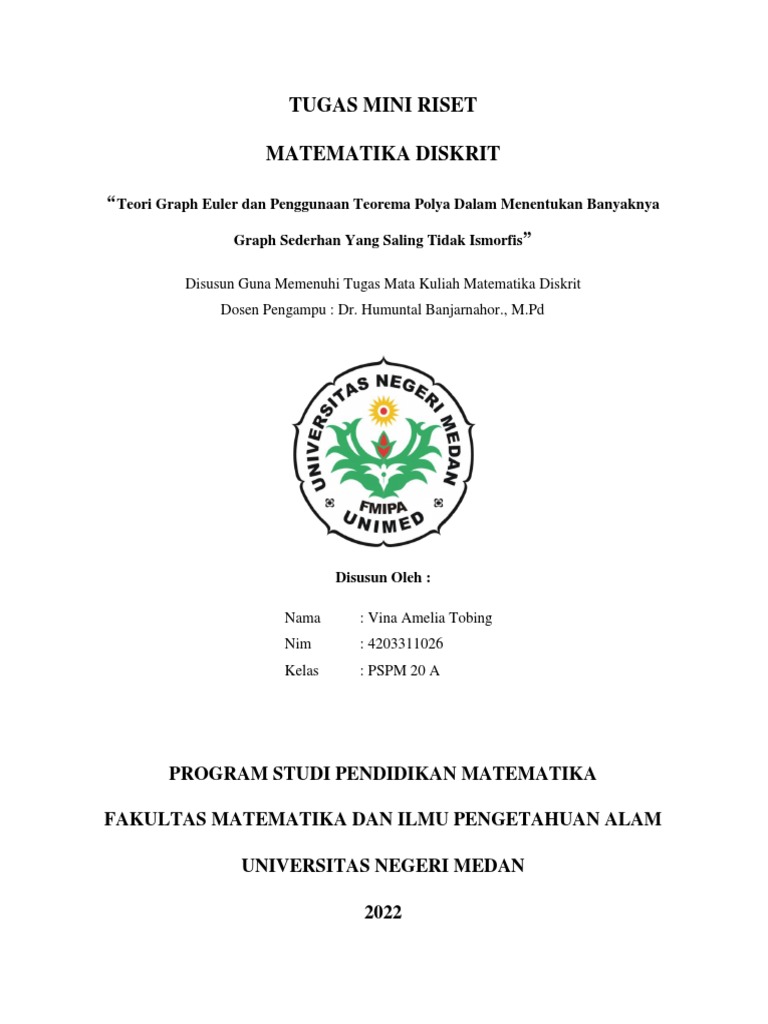 Graph Euler dan Teorema Polya dalam Matematika Diskrit | PDF | Metode ...