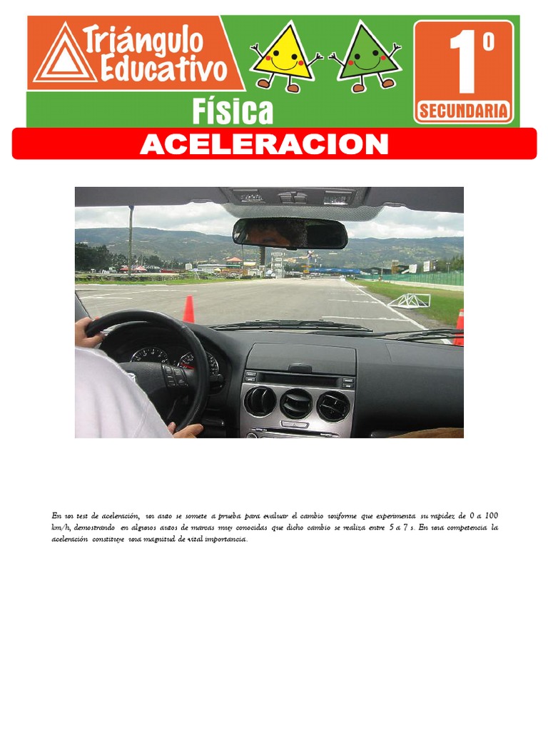 ACELERACIÓN | PDF | Aceleración | Velocidad