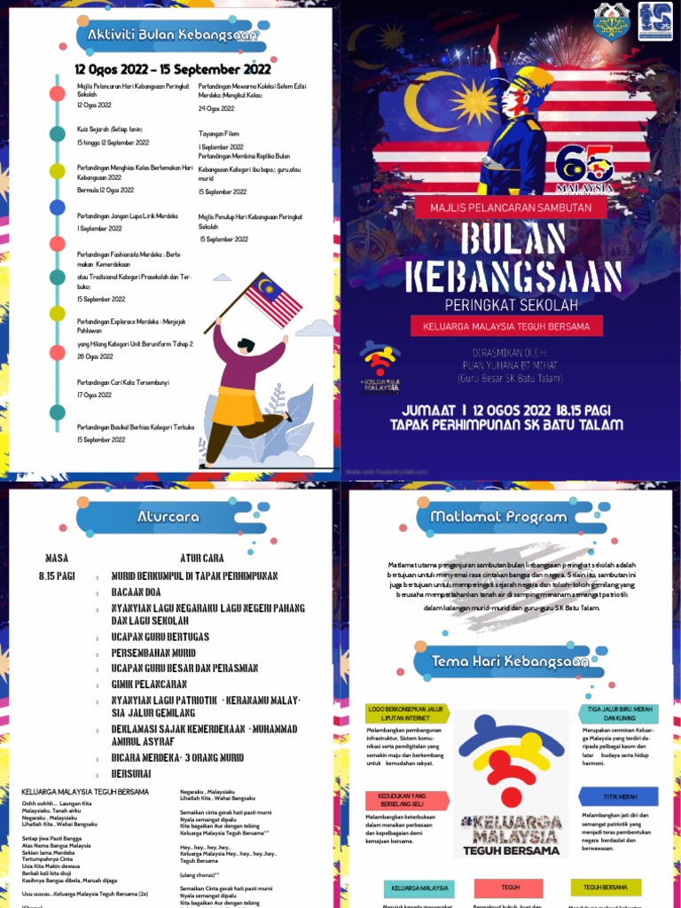 Buku Program Pelancaran Bulan Kemerdekaan 2022 | PDF