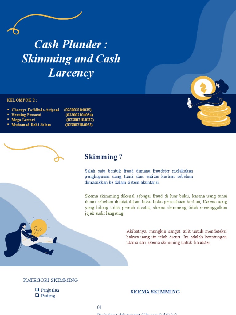 Kelompok 2 - Cash Plunder Skimming and Cash Larceny | PDF