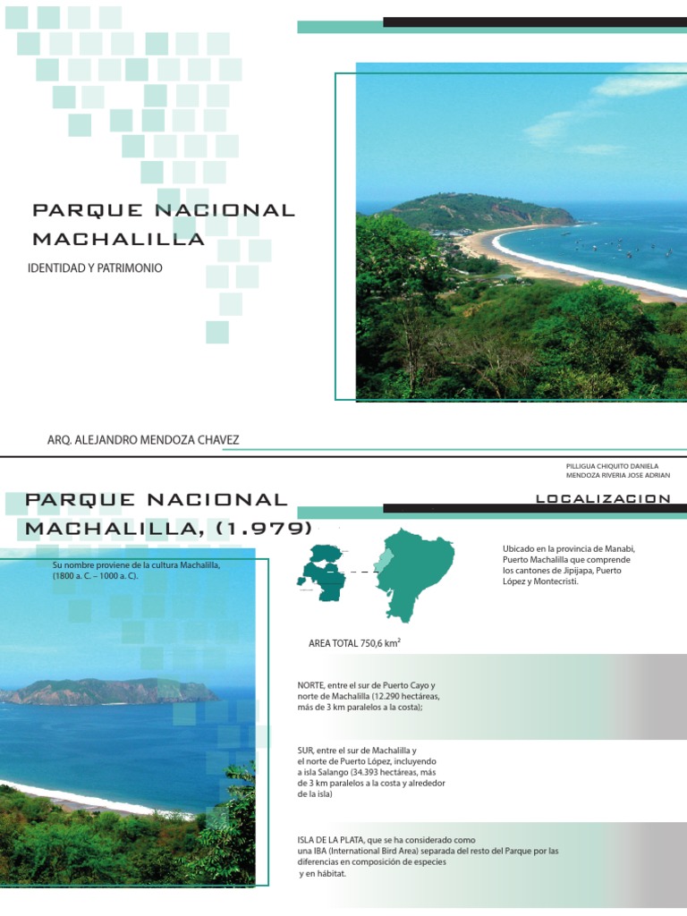 Parque Nacional Machalilla: Identidad Y Patrimonio | PDF | Ciencias de ...