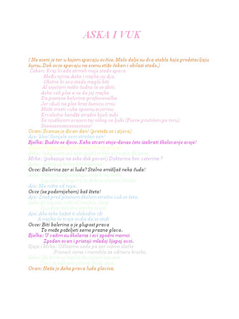 Aska I Vuk | PDF