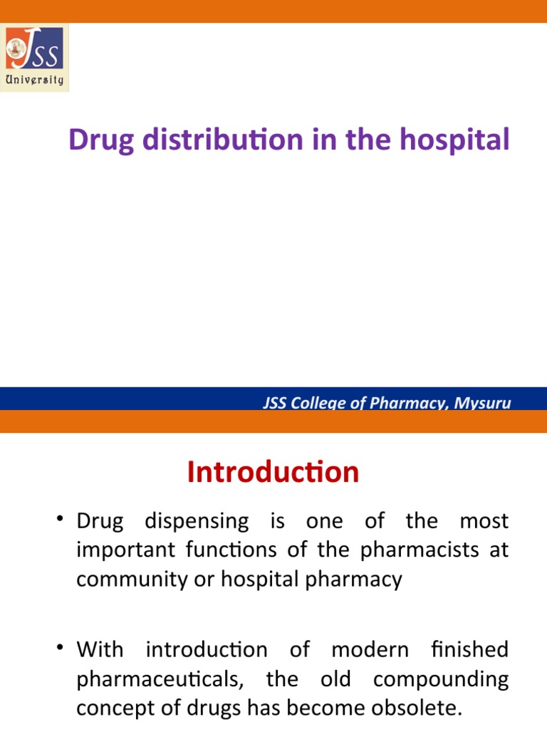 Drug Distribution System in A Hospital | PDF | Pharmacy | Medical ...