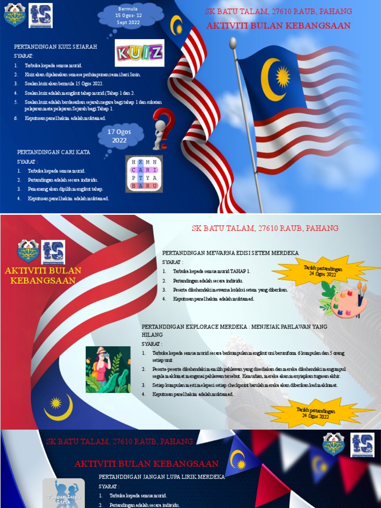 Iklan Aktiviti Bulan Kebangsaan SKBT 2022 | PDF