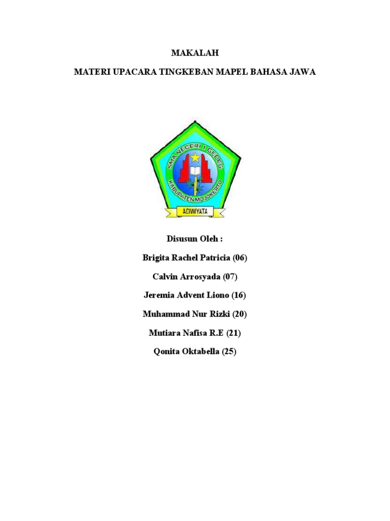 Makalah Tingkeban | PDF