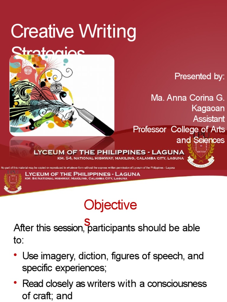 Creative Writing Strategies | PDF | Noun | Metaphor