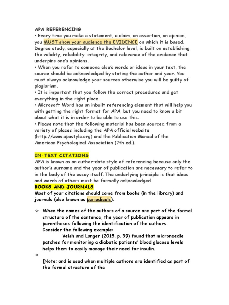 Not Apa Referencing | Download Free PDF | Digital Object Identifier ...
